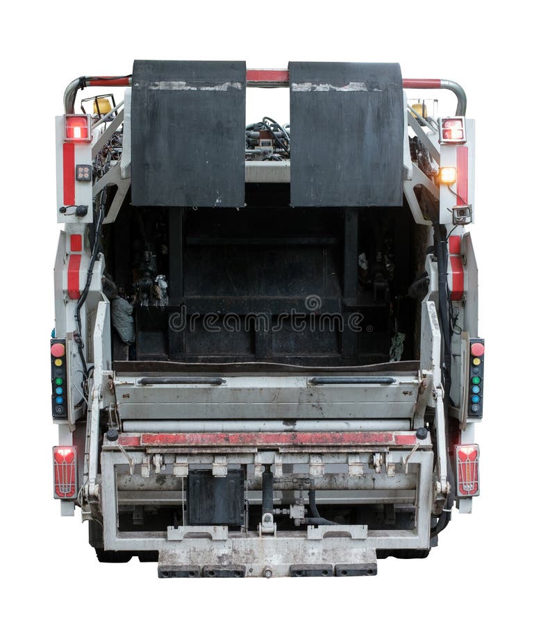 Isolated Garbage or Bin Truck Stock Photo - Image of isolated, council ...