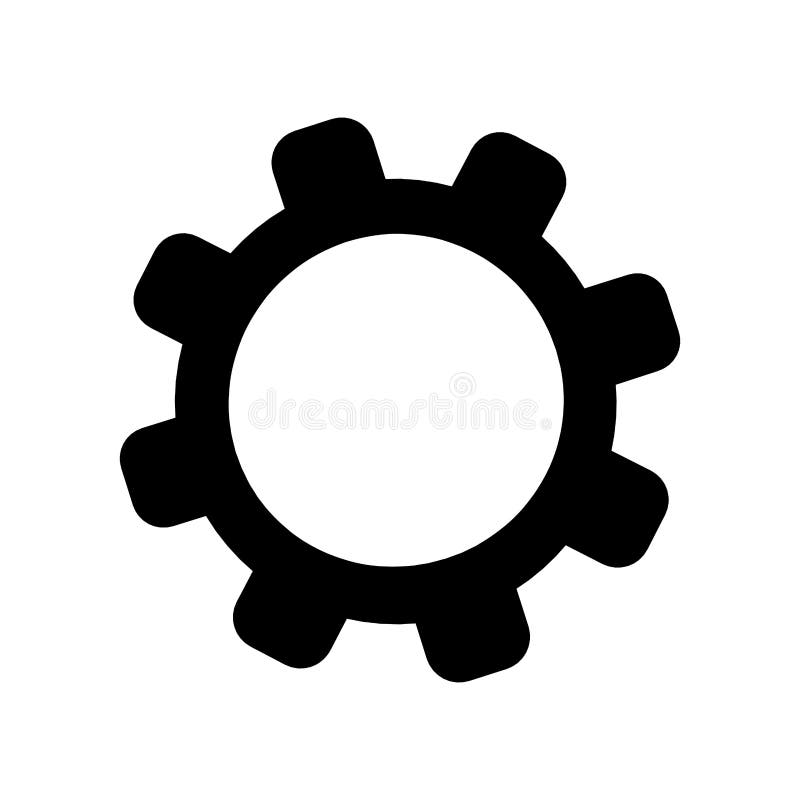 Isolated gear draw stock illustration. Illustration of gears - 82548495