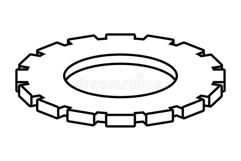 Isolated Gear Part Design Vector Illustration Stock Vector ...