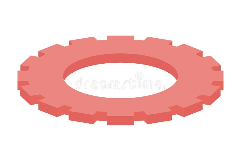 Isolated Gear Part Design Vector Illustration Stock Vector ...