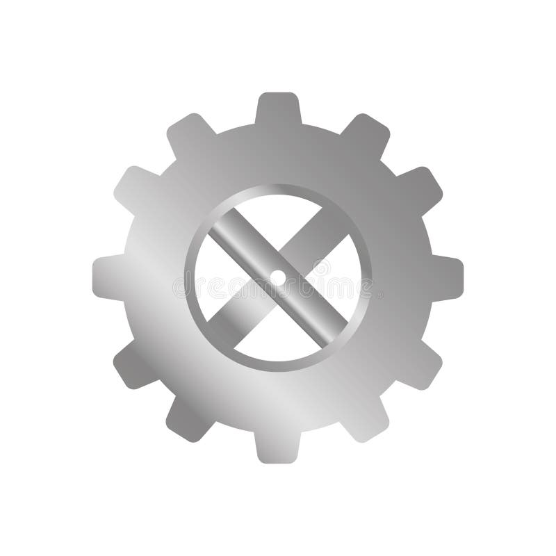 Isolated gear piece stock illustration. Illustration of mechanical ...