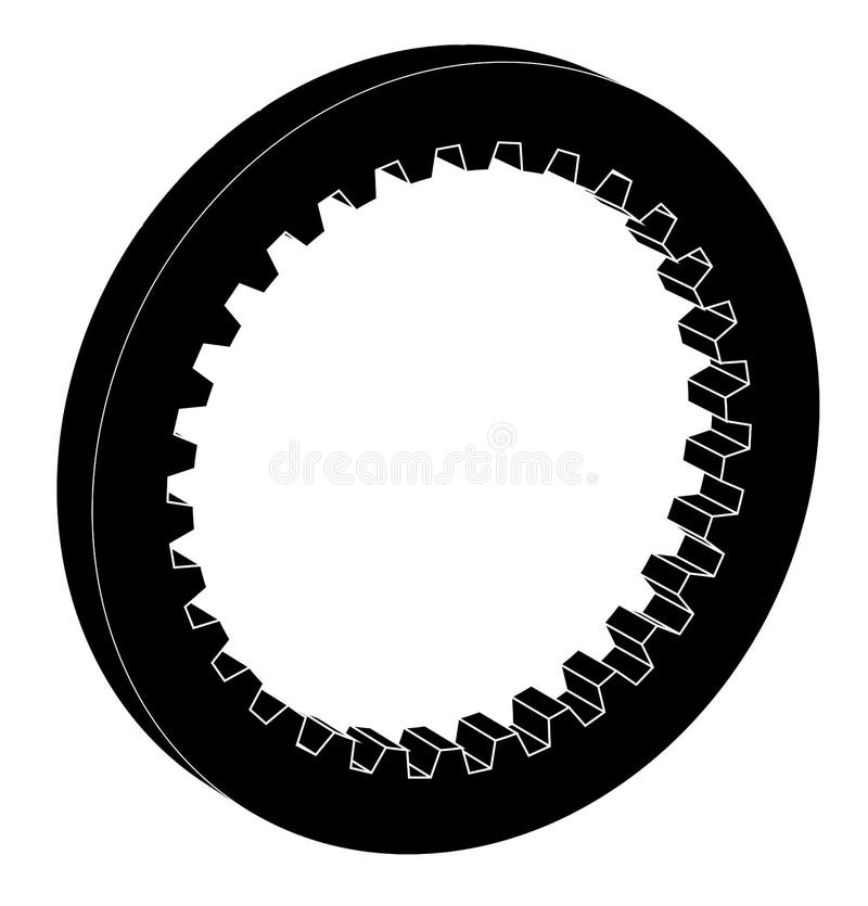 Isolated Gear Ring stock vector. Illustration of rotation - 237999093