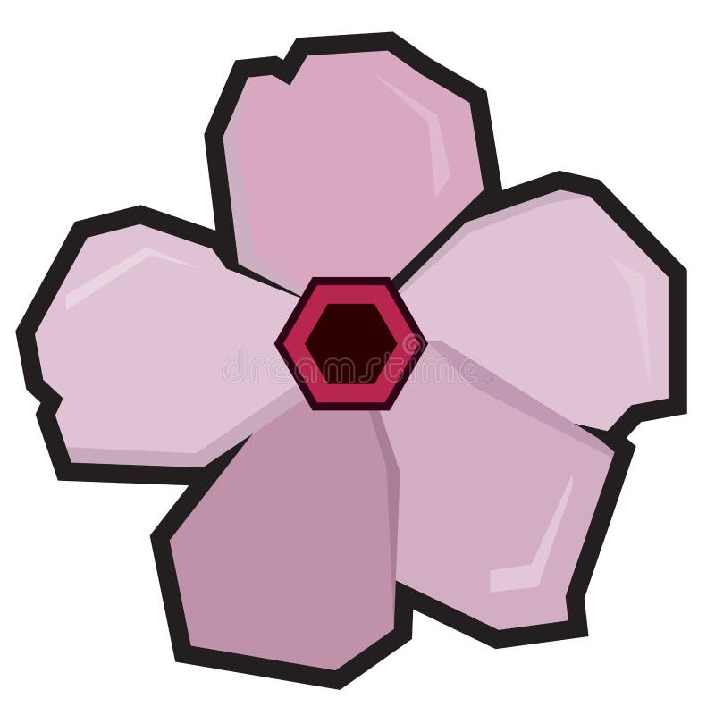 Isolated geometric flower stock vector. Illustration of colorful - 95570533