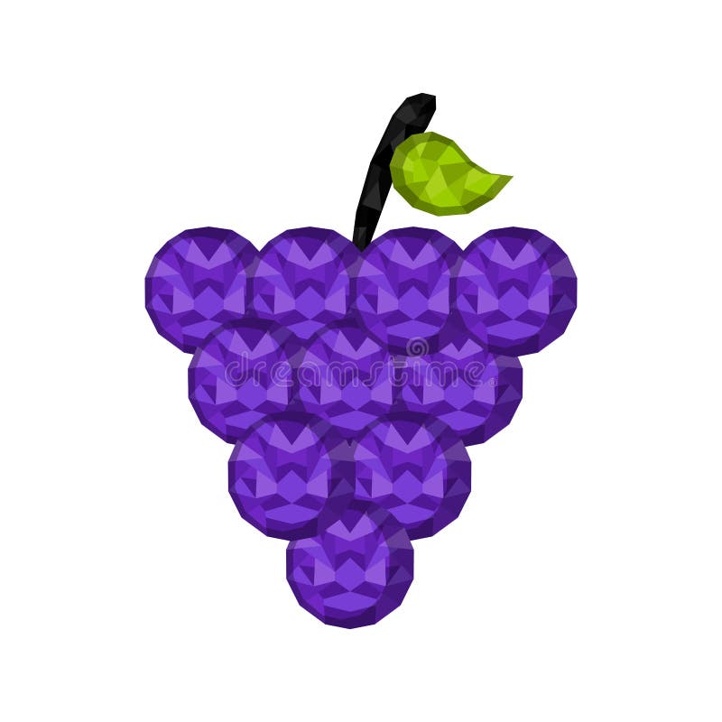 Geometric Grapes Stock Illustrations – 721 Geometric Grapes Stock ...