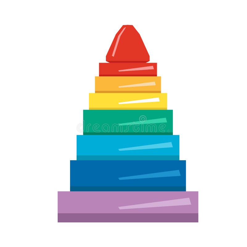 Pyramid stack stock vector. Illustration of stack, play - 94480033