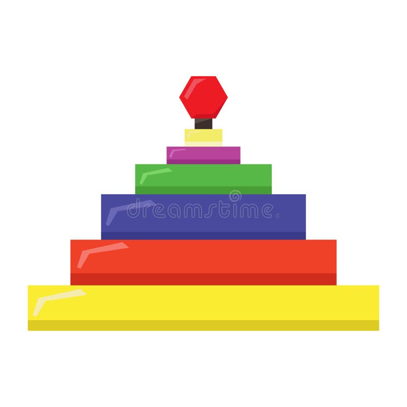 Isolated Geometric Stack Pyramid Stock Illustrations – 134 Isolated ...