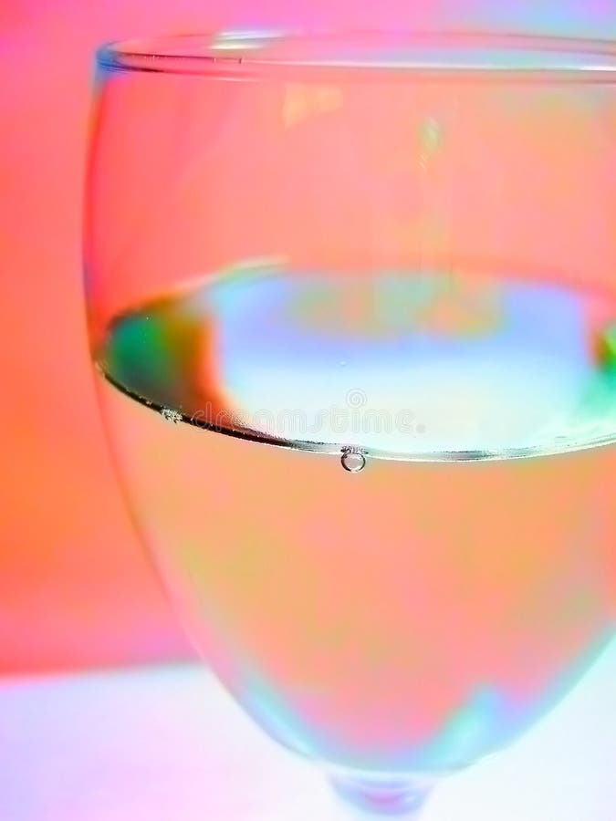 Isolated Glass of Cold Water Stock Photo - Image of illuminated ...