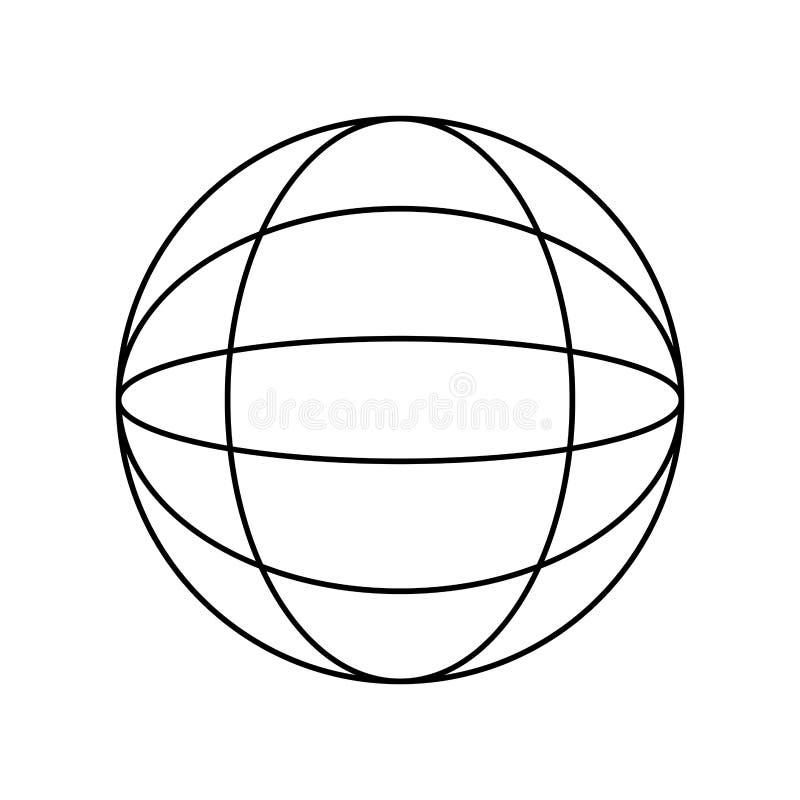 Isolated Global Sphere Design Stock Vector - Illustration of ...