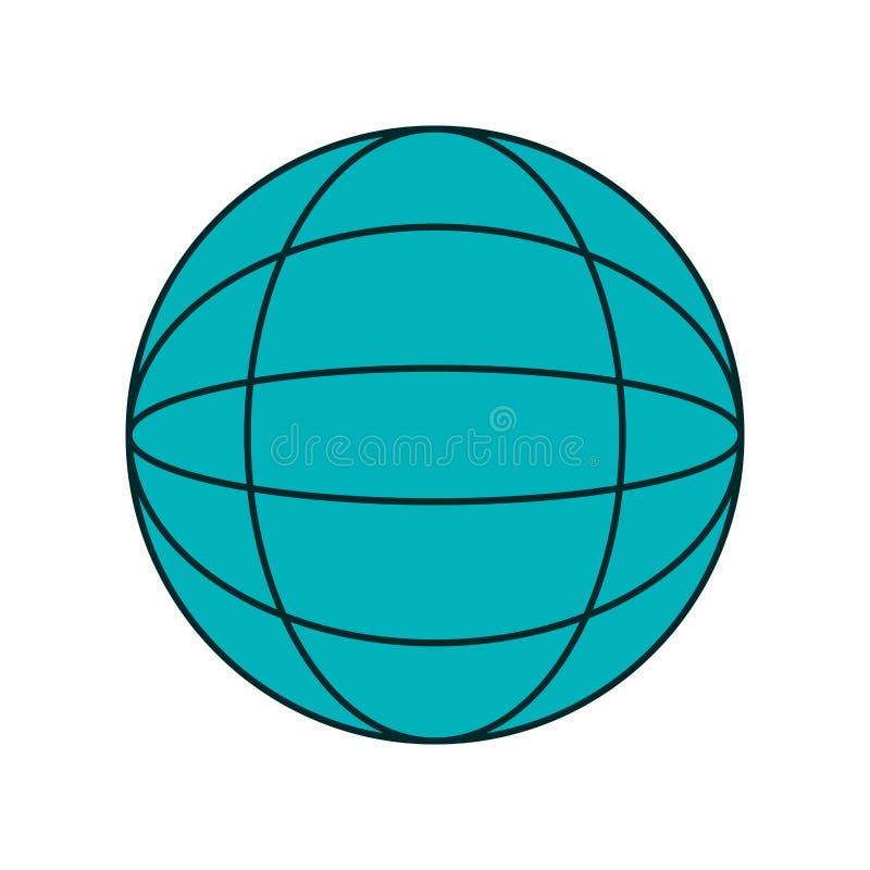 Isolated Global Sphere Design Stock Vector - Illustration of technology ...