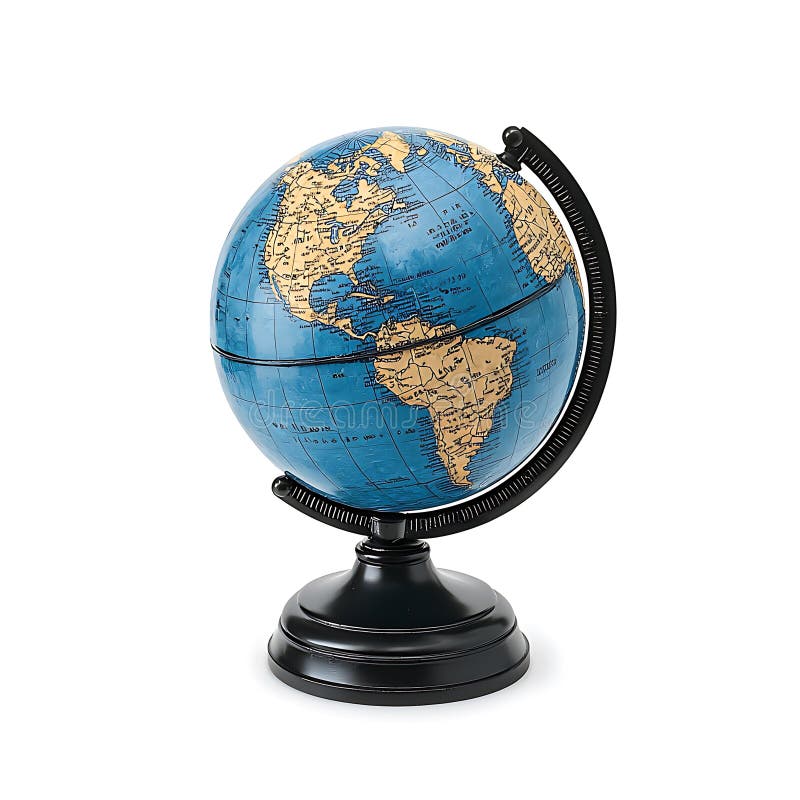 Isolated Globe on White Background for Stock Use Stock Illustration ...