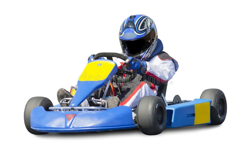 Isolated Go Kart Racer stock image. Image of motor, isolated - 82864129