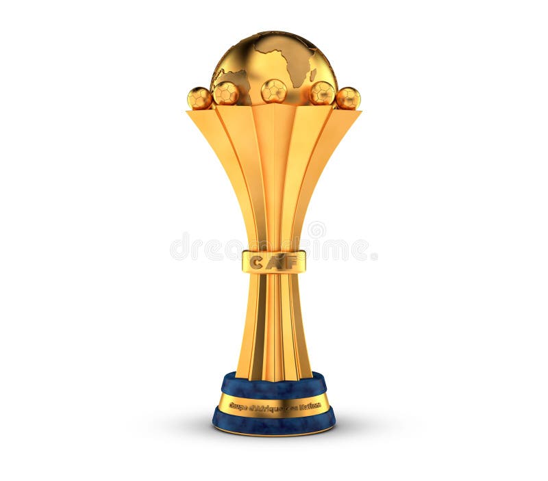 Isolated Gold African Cup of Nations Trophy Stock Illustration ...