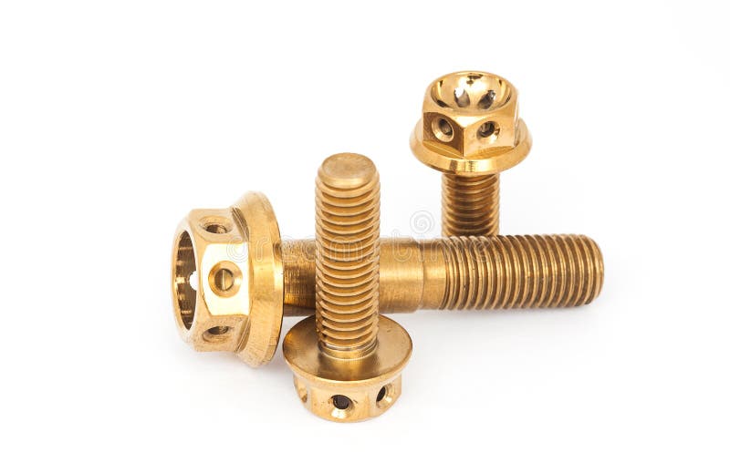 Isolated gold nut on white stock image. Image of iron - 50839421