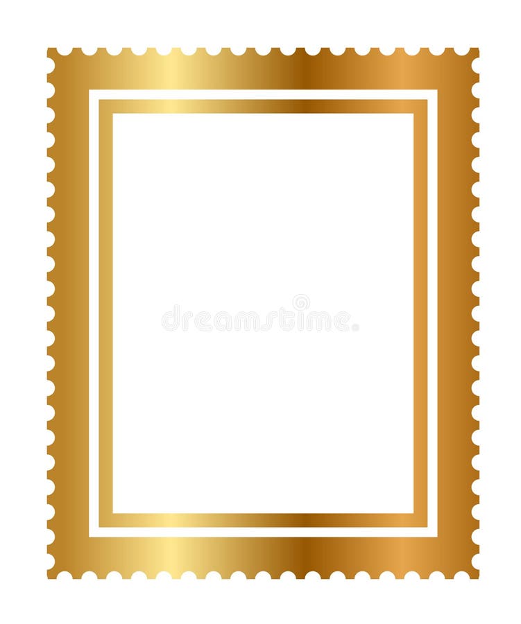 A Blank Postage Stamp Template (vector Included) Stock Vector ...