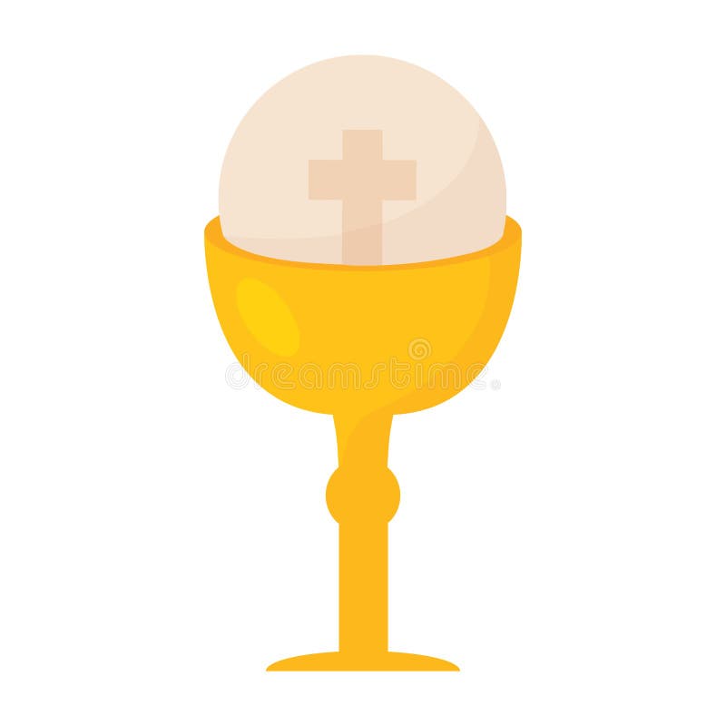 Host and chalice stock vector. Illustration of catholic - 24955539