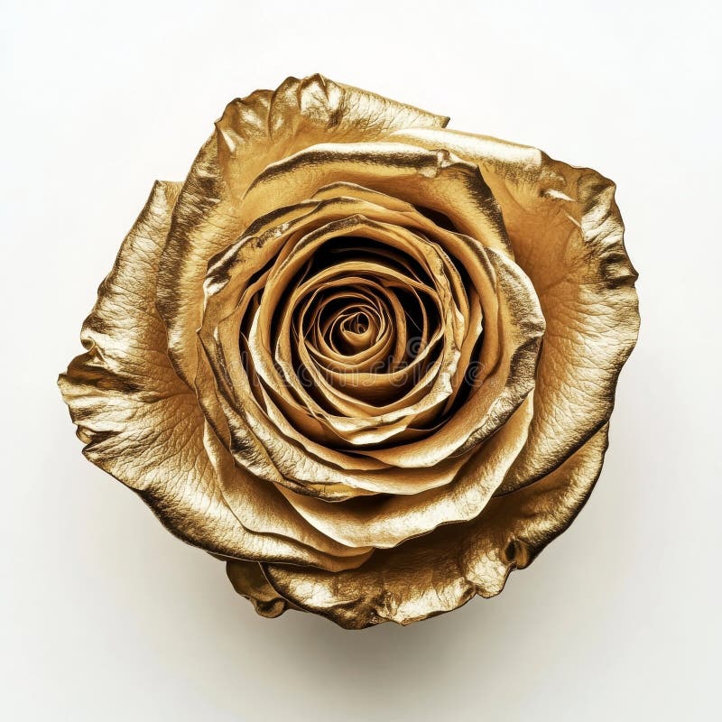 Isolated Golden Rose Flower Transparent Background Generated Ai Stock ...