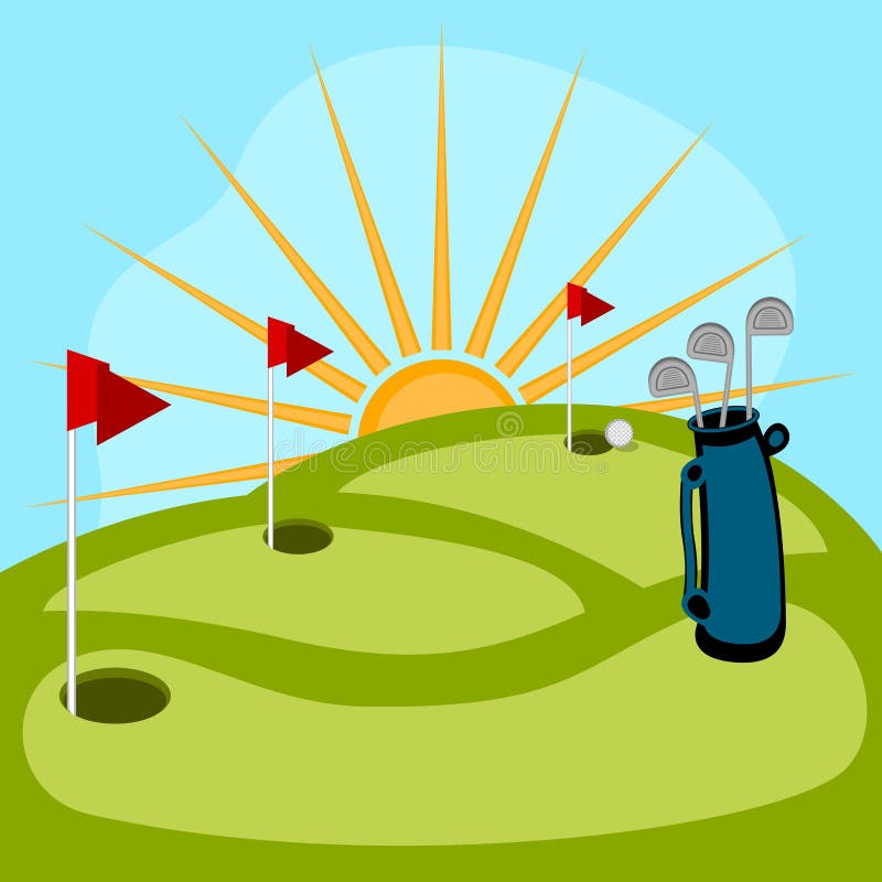 Golf Course Background Stock Illustrations – 17,643 Golf Course ...