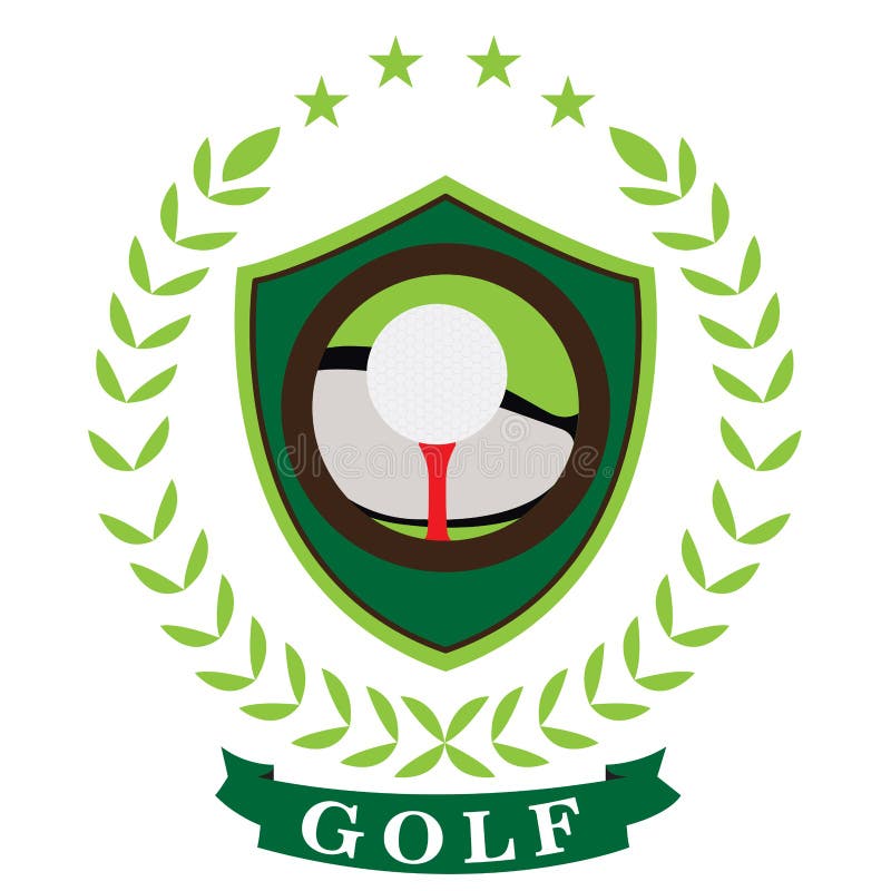Isolated golf emblem stock vector. Illustration of champion - 91412290