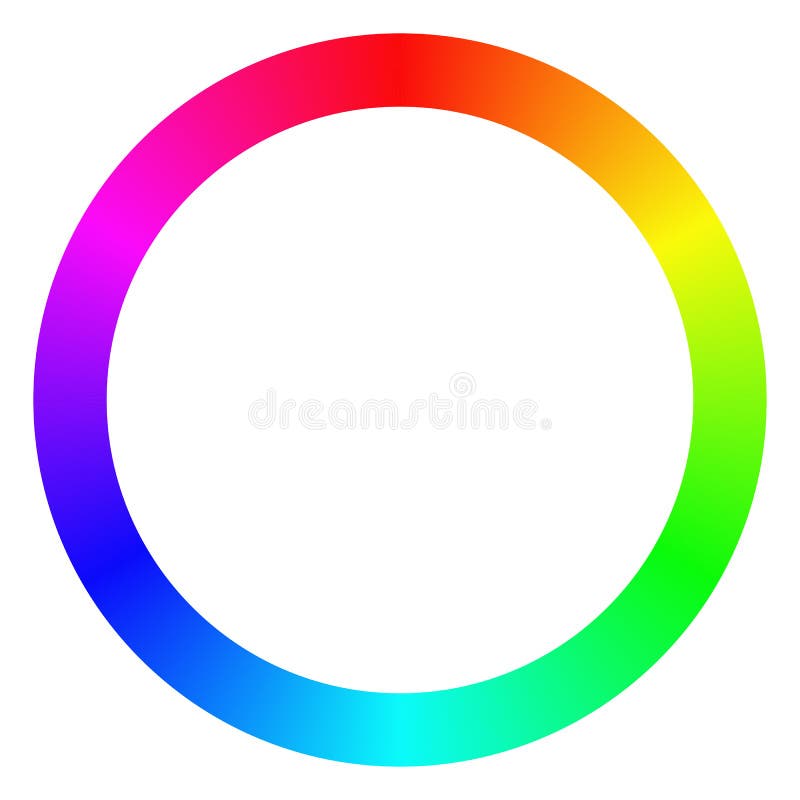 Rainbow Ring Scales Seamless Pattern Stock Illustration - Illustration ...