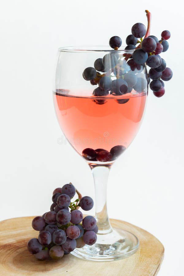 Isolated Grape and Wine. Alcoholic Beverage Product Stock Image - Image ...