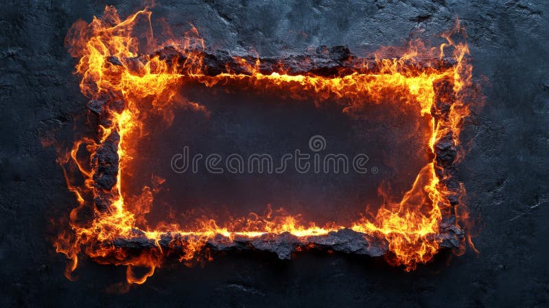 An Isolated Graphic of Burnt Paper is Bordered by a Charred Background ...