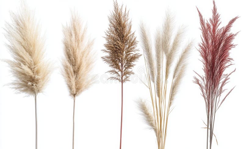 Isolated Grasses of Different Shapes and Sizes on a Transparent ...