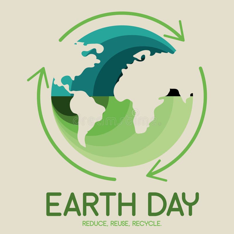 Isolated Green and Blue Planet Earth Save the Planet Poster Vector ...