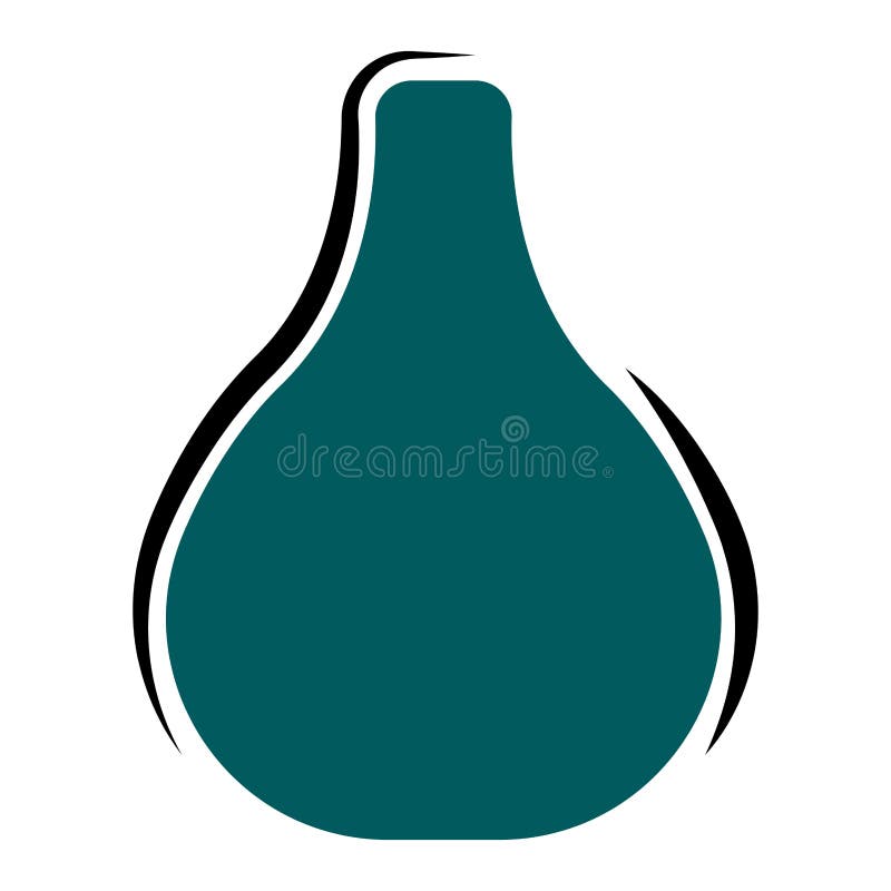 Isolated green empty vase stock vector. Illustration of space - 151790222
