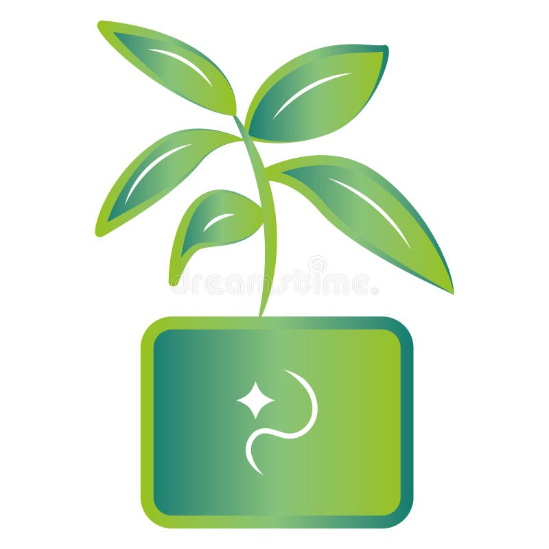 Isolated Green Indoor Plant Icon Vector Stock Vector - Illustration of ...
