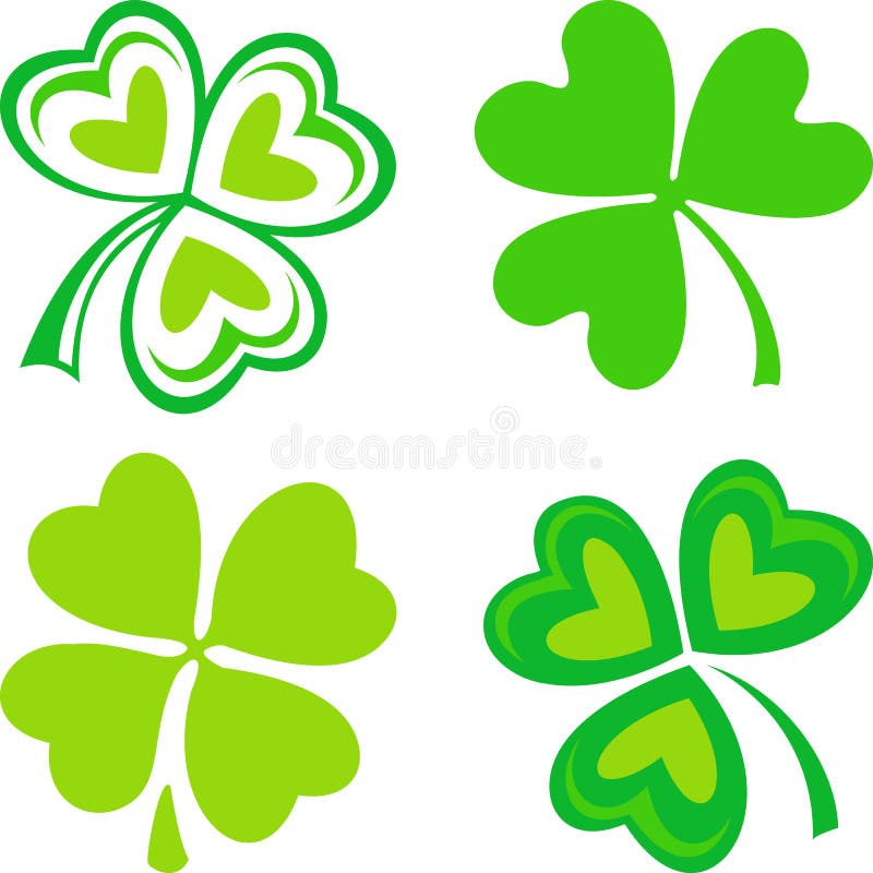 Shamrock musical notes stock illustration. Illustration of decorative ...