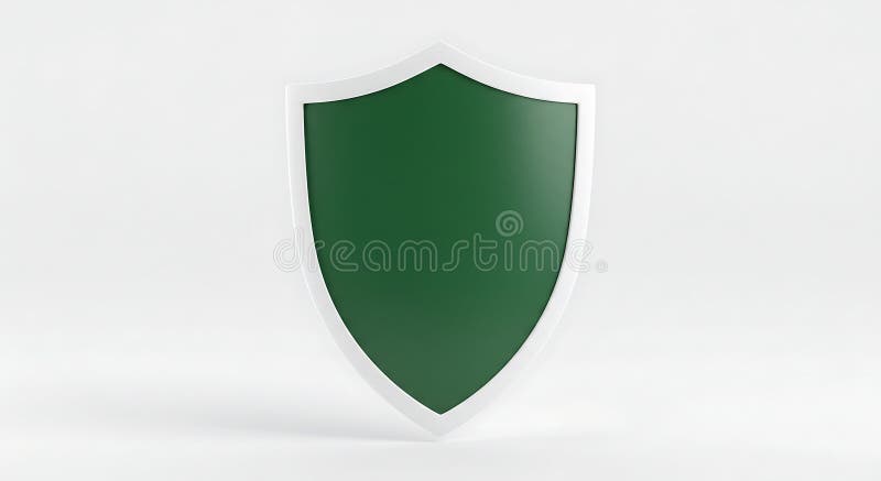 Green Shield Protection stock illustration. Illustration of badge ...