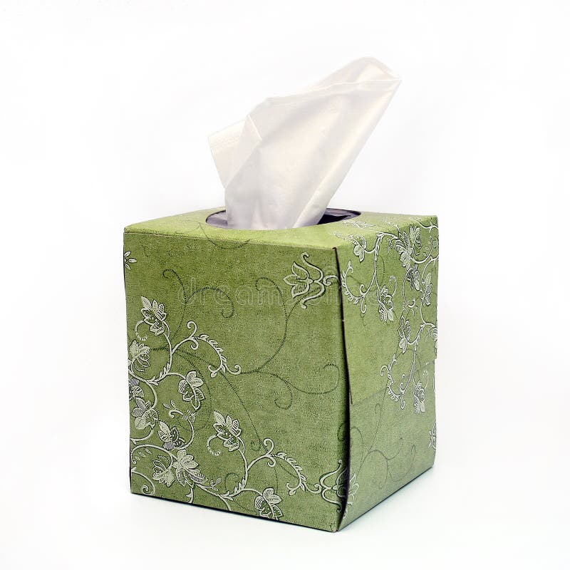 Isolated Green Tissue Box Stock Photo - Image: 8181900