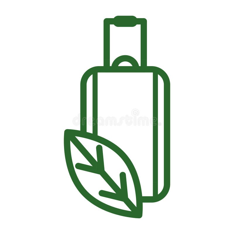 Isolated Green Usb Device with a Natural Leaf Icon Vector Stock Vector ...