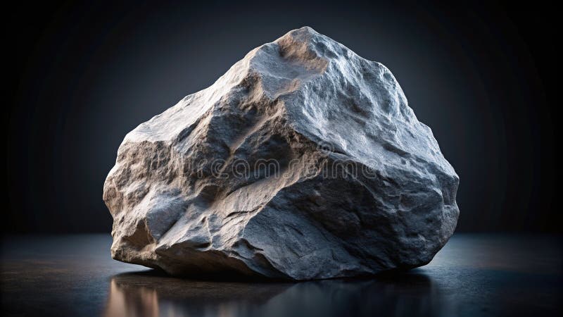Isolated Grey Boulder a Dramatic HighQuality Stock Image of a Large ...