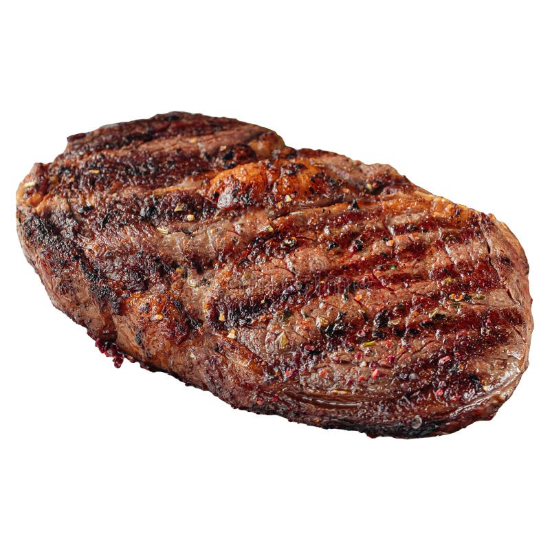 Isolated Grilled Beef Steak Stock Photo - Image of menu, restaurant ...