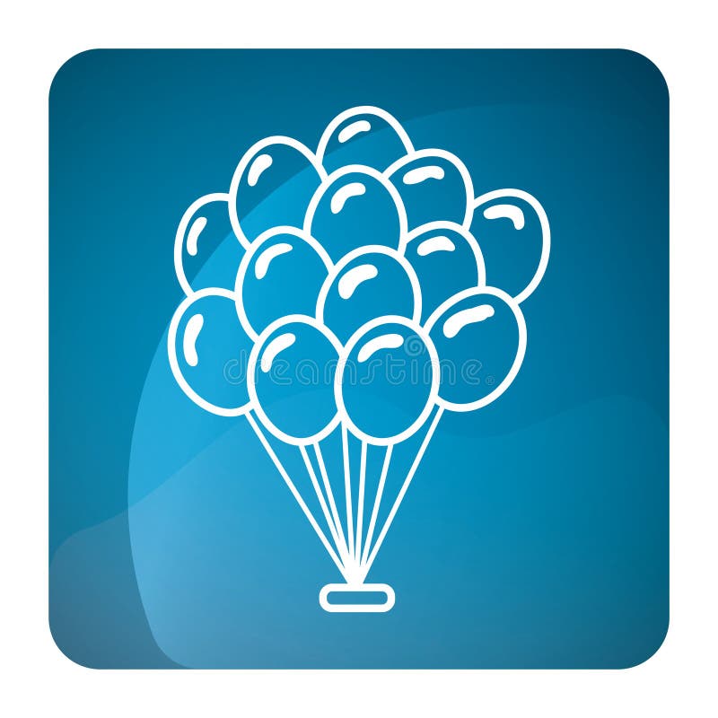 Isolated Group of Carnival Balloons Icon Vector Stock Vector ...