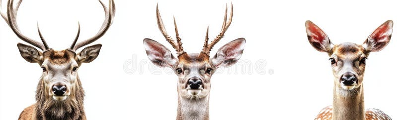 Isolated Deer Full Body Cutout Isolated on Transparent Background ...