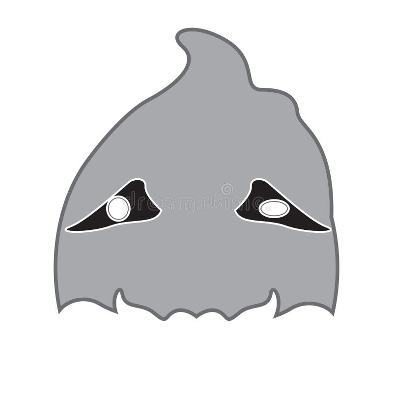 Isolated ghost cartoon stock vector. Illustration of cartoon - 199625569