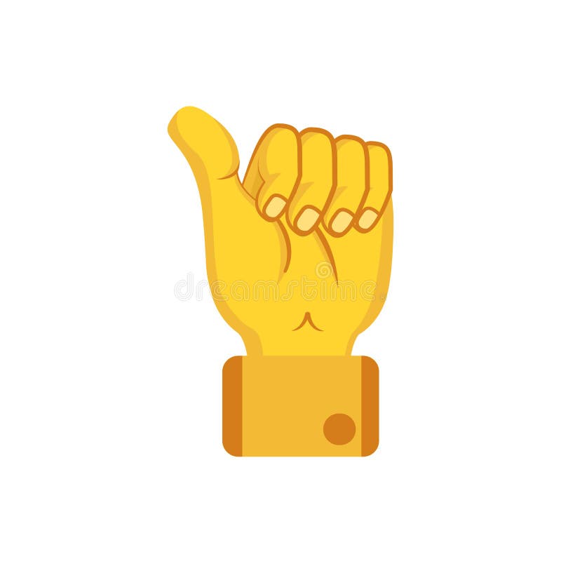 Isolated Hand Cartoon Icon Doing a Gesture Vector Stock Vector ...