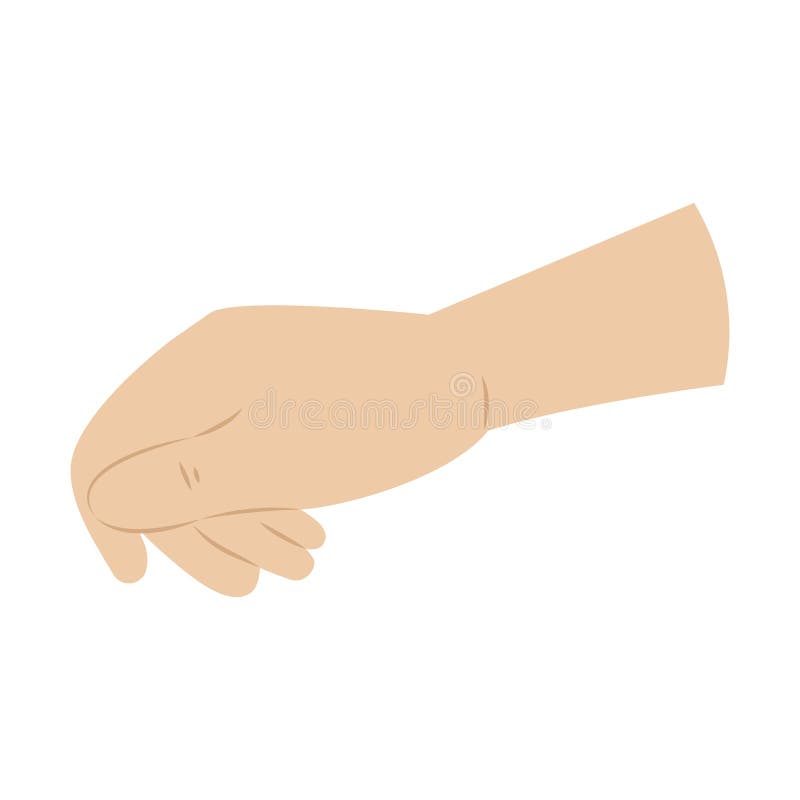 Isolated hand for doing stock vector. Illustration of girl - 201473458