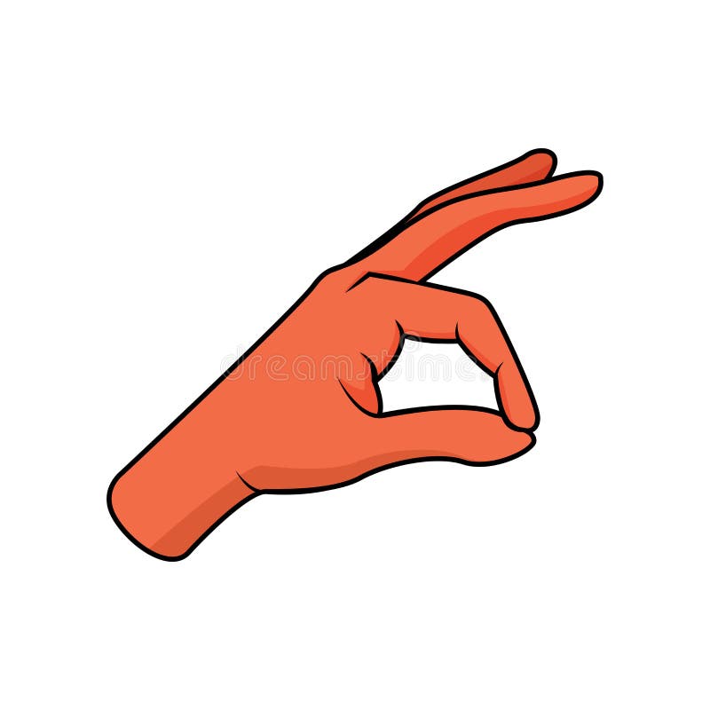 Isolated Hand Doing Sign Language Stock Vector - Illustration of ...