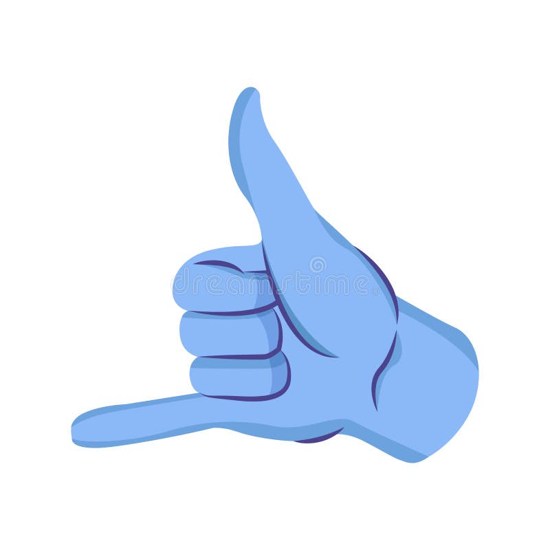 Isolated Hand Doing Sign Language Stock Vector - Illustration of ...