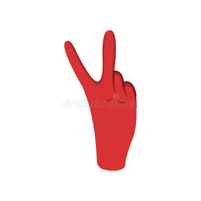 Isolated Hand Doing Sign Language Stock Vector - Illustration of people ...
