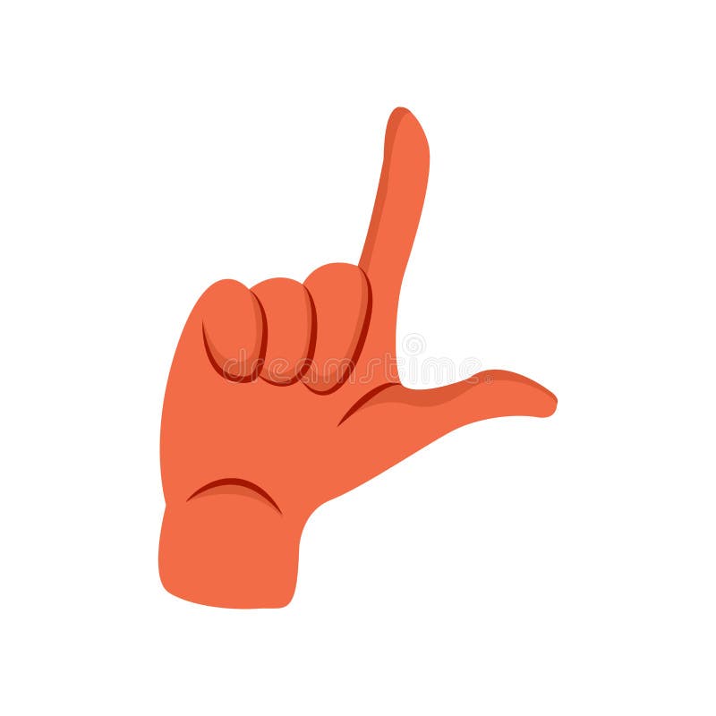 Isolated Hand Doing Sign Language Stock Vector - Illustration of ...