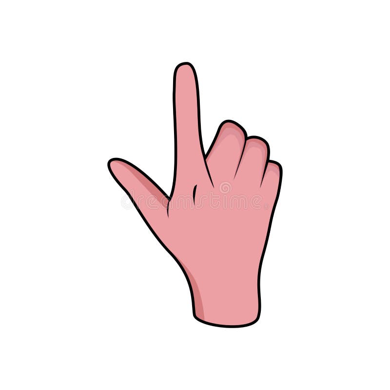 Isolated Hand Doing Sign Language Stock Vector - Illustration of ...