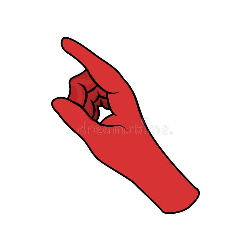 Isolated Hand Doing Sign Language Stock Vector - Illustration of ...