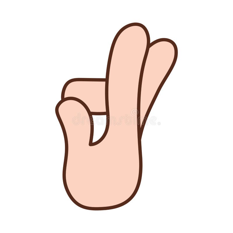 Isolated Hand Doing Sign Language Stock Vector - Illustration of talk ...