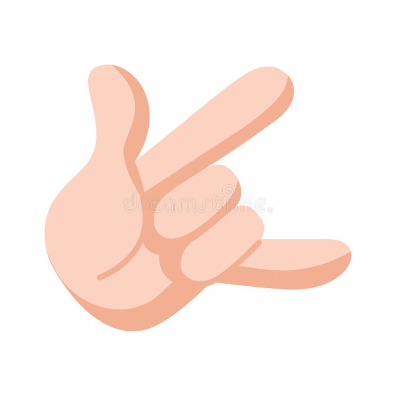 Isolated Hand Doing Sign Language Stock Vector - Illustration of finger ...