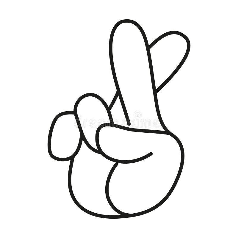 Isolated Hand Doing Sign Language Stock Vector - Illustration of ...