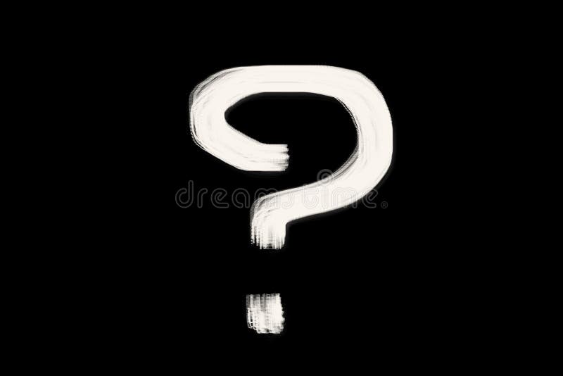 Isolated Hand Drawn White Letters on a Black Background Stock ...